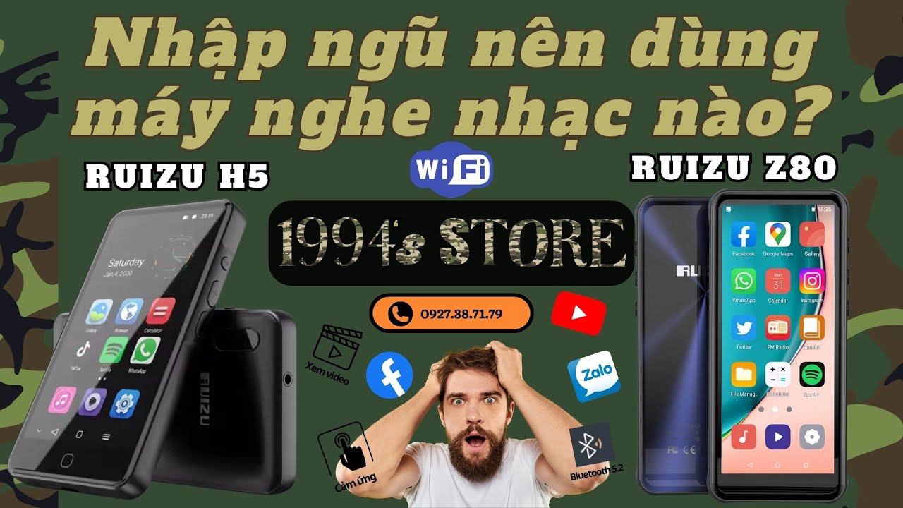 So sánh Ruizu H5 và Ruizu Z80 - Máy nghe nhạc thích hợp cho việc nhập ...