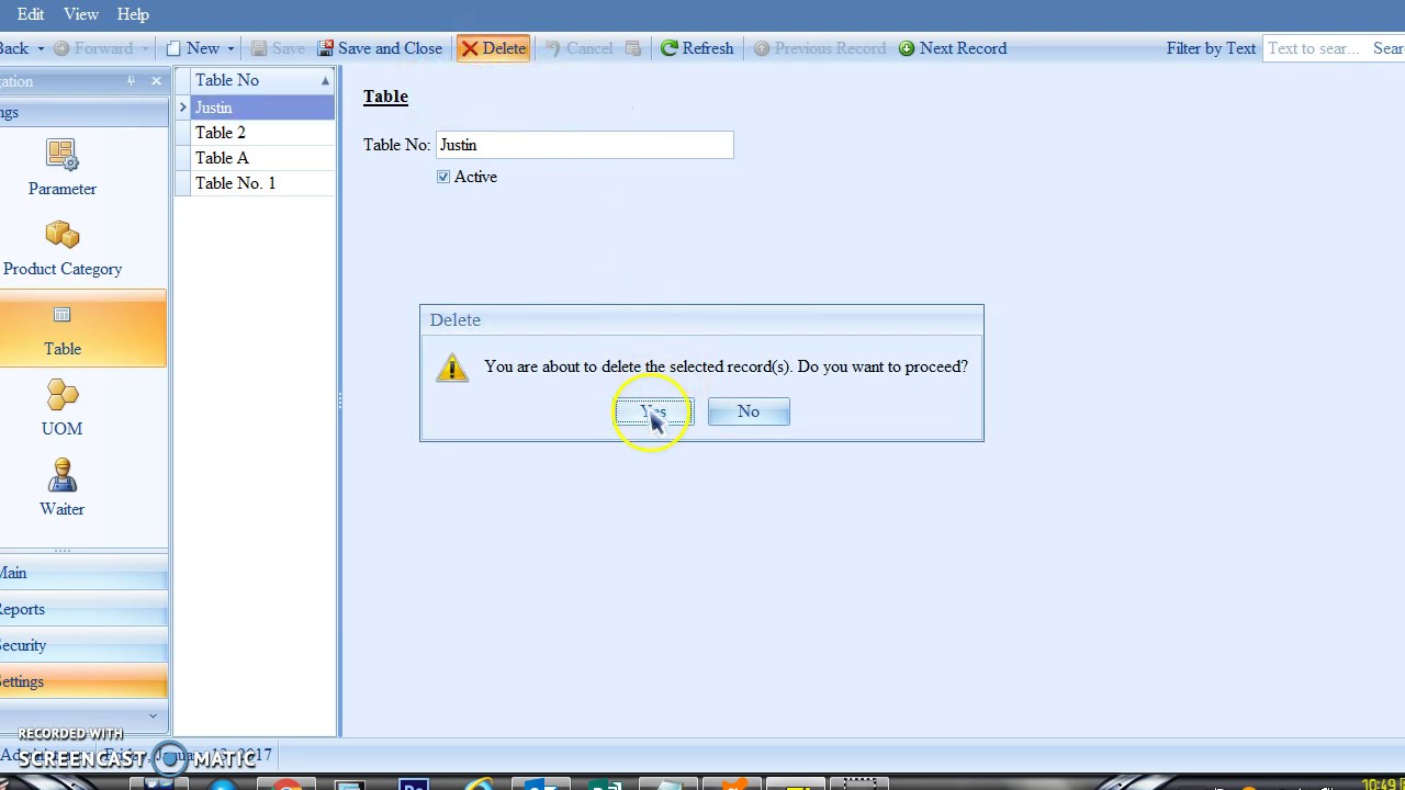 Creating table and waiter POS Restaurant - YouTube