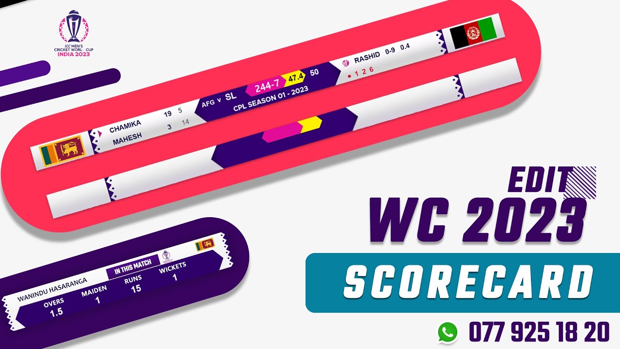 ICC cricket world cup theme | ICC world cup overlay | World Cup Score ...