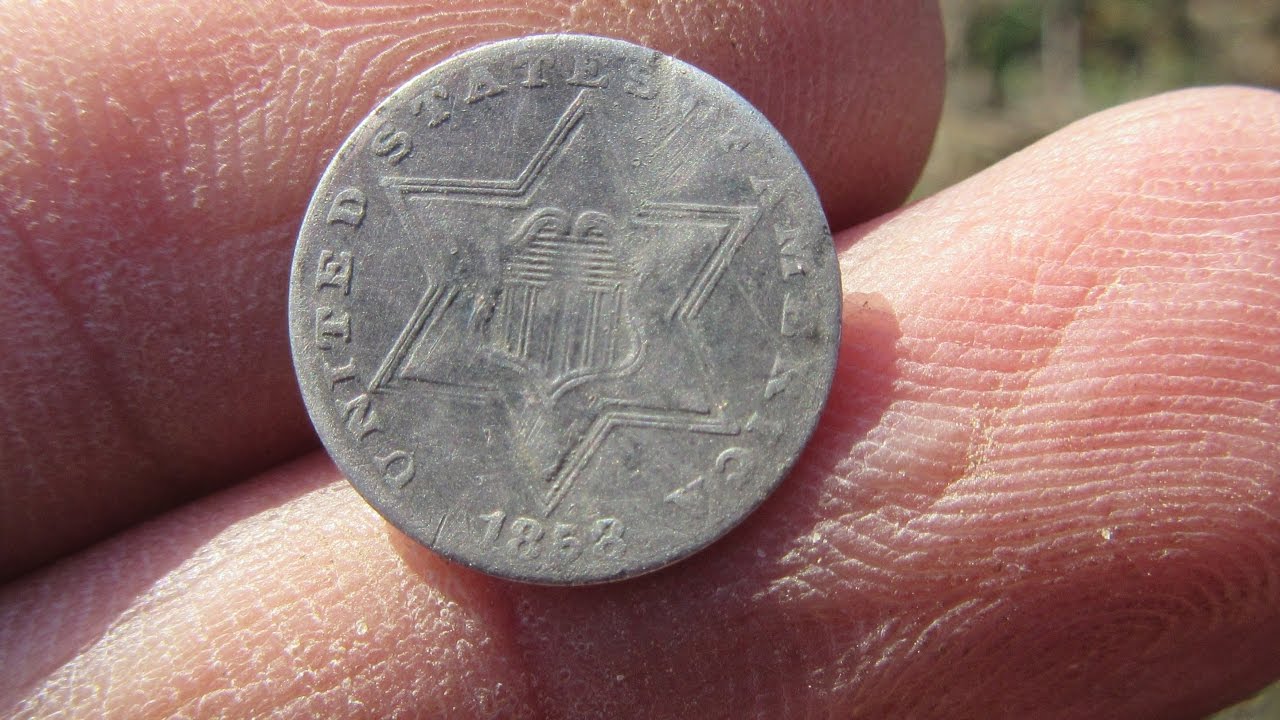 Trime(3 cent silver coin) found metal detecting - YouTube