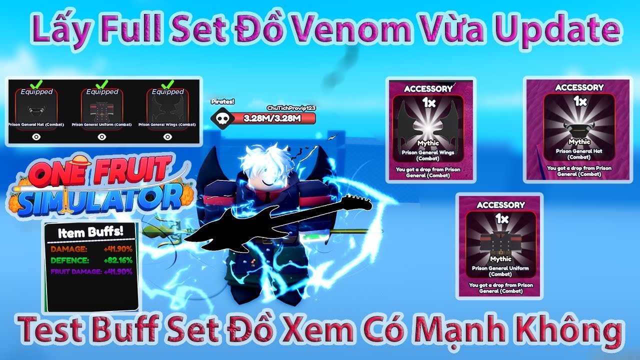 Roblox - Lấy Full Set Đồ Venom Mới Mythic Vừa Update Test Buff Xem Có ...