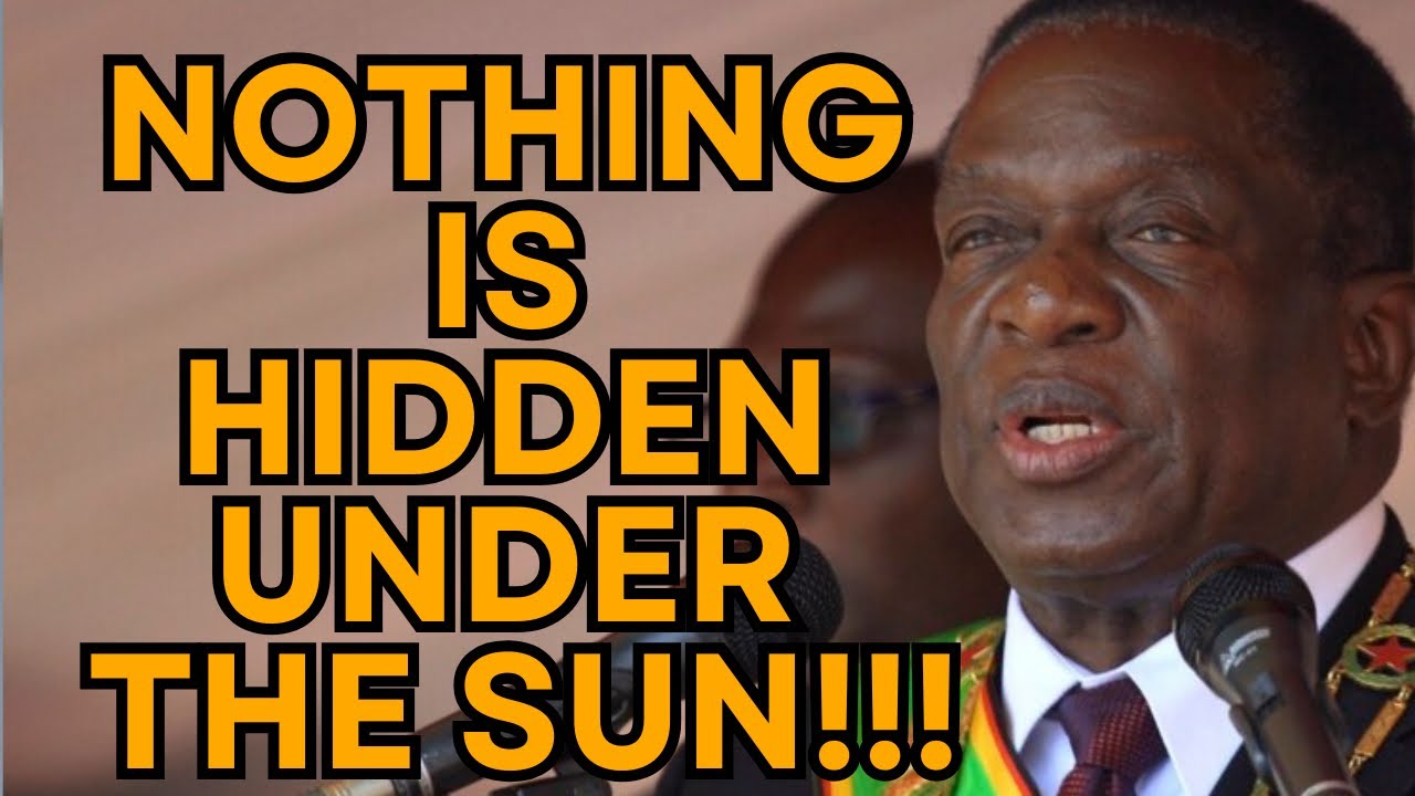 Nothing Is Hidden Under The Sun|| What Mnangagwa Secretly Did Yesterday ...