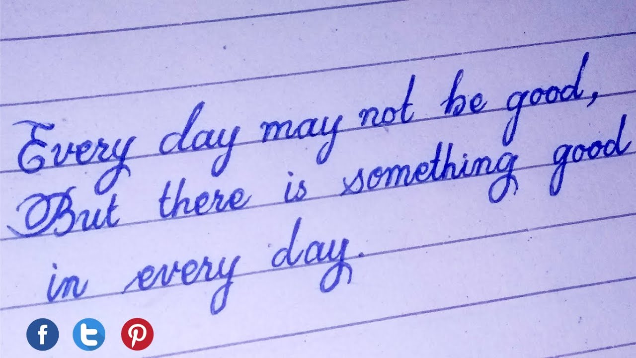 simple version of cursive handwriting for beginners - YouTube