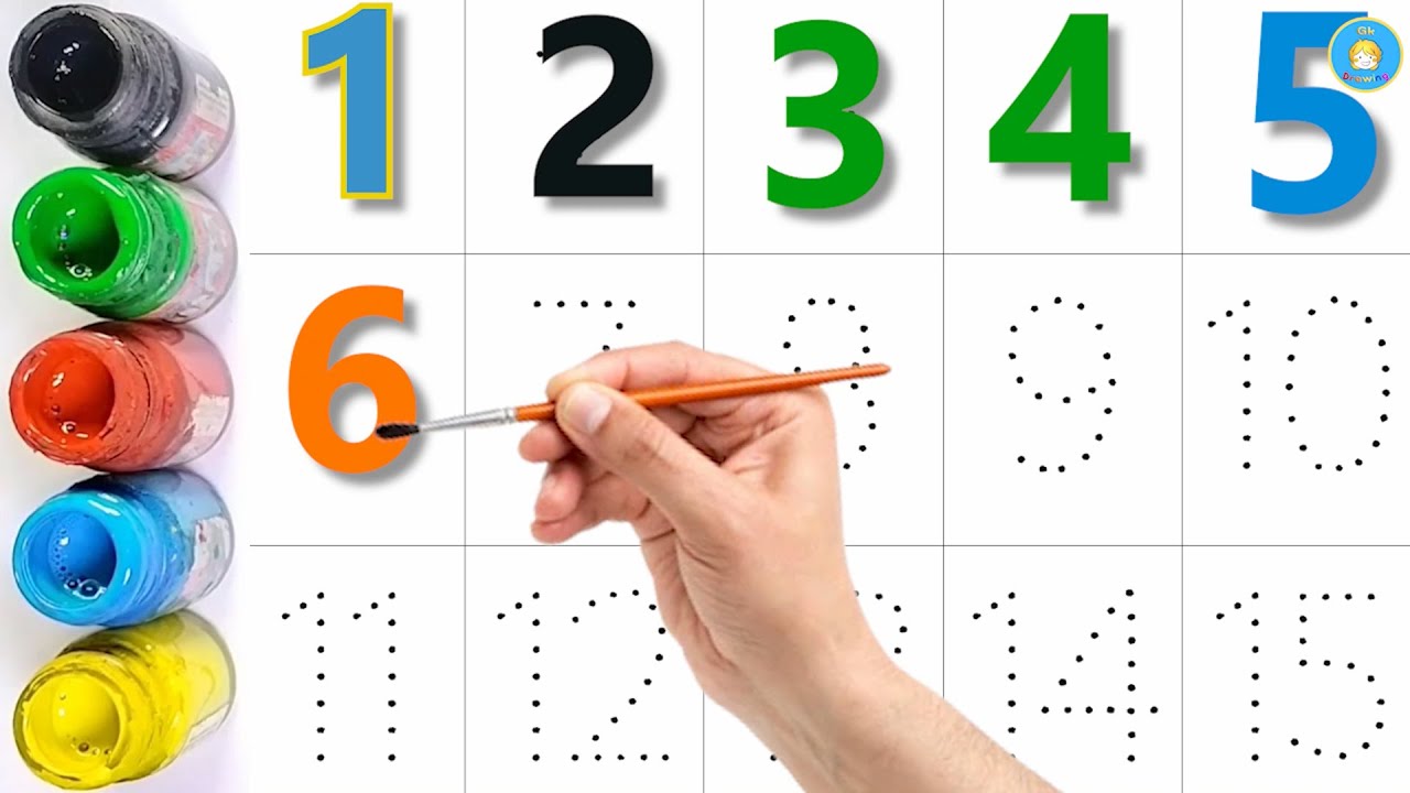 "How To Write The Number 5" | Write numbers | How to Write Numbers 1234 ...