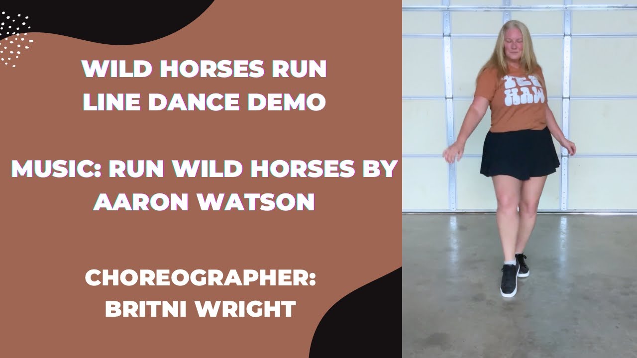 Wild Horses Run Line Dance Demo - YouTube
