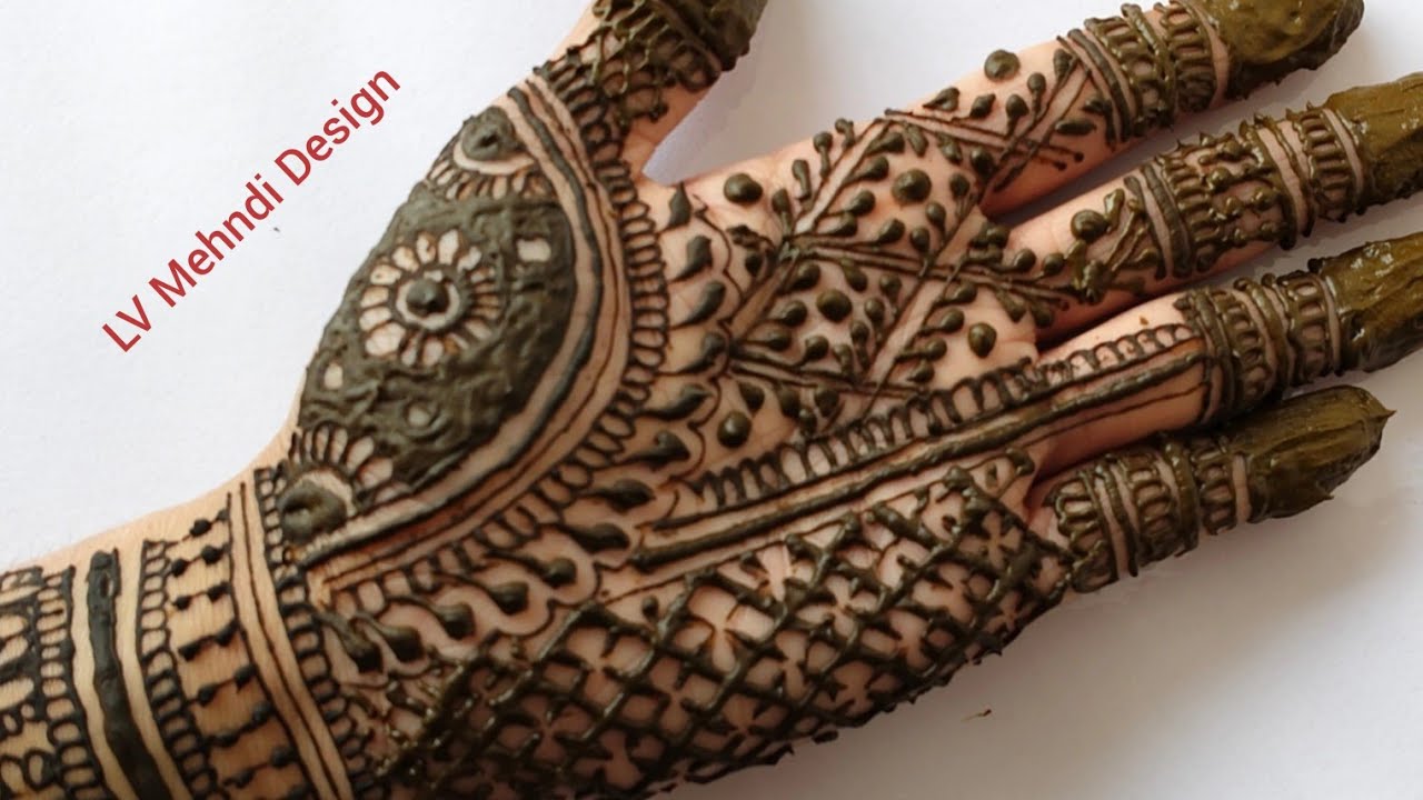 Very beautiful mehndi design | Front hand mehndi design | Full hand ...