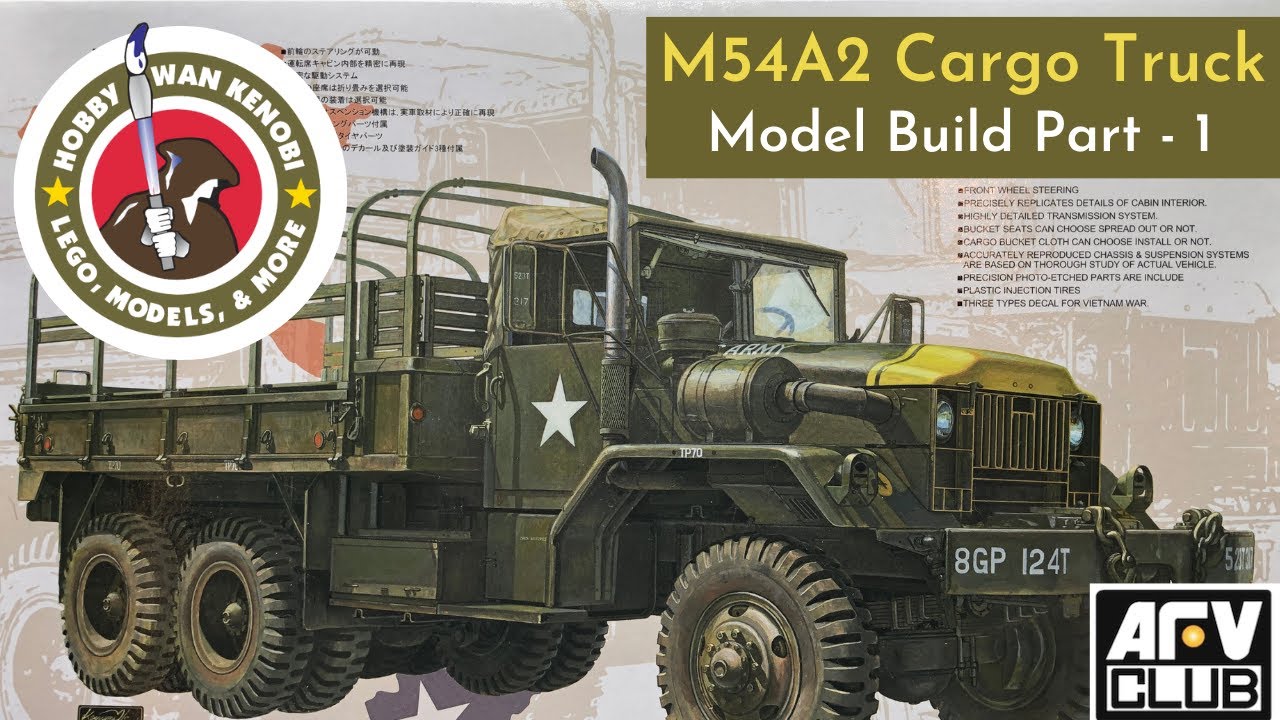 Plastic Scale Model Build - AFV Club M54A2 Cargo Truck 1/35 - Part 1 ...