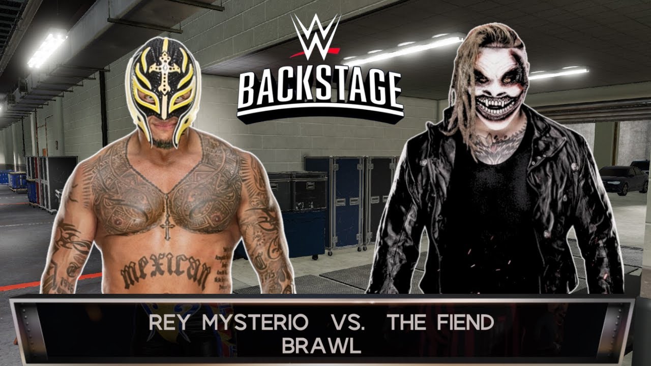 Backstage Brawl | Rey Mysterio vs The Fiend - YouTube