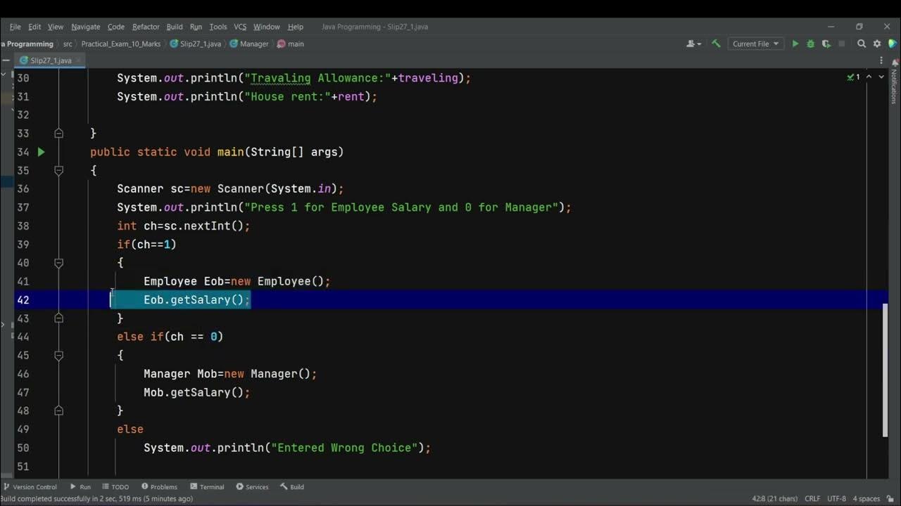 Sppu Tybsc Computer Science Java Practical Slip 27 Program 1 Youtube