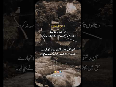 𝕯𝖊𝖊𝖕 𝖑𝖎𝖓𝖊𝖘 🥹💥❤️‍🩹  | Urdu shayari | WhatsApp status | #aliza_noor__12 #1millionaudition #asthetic