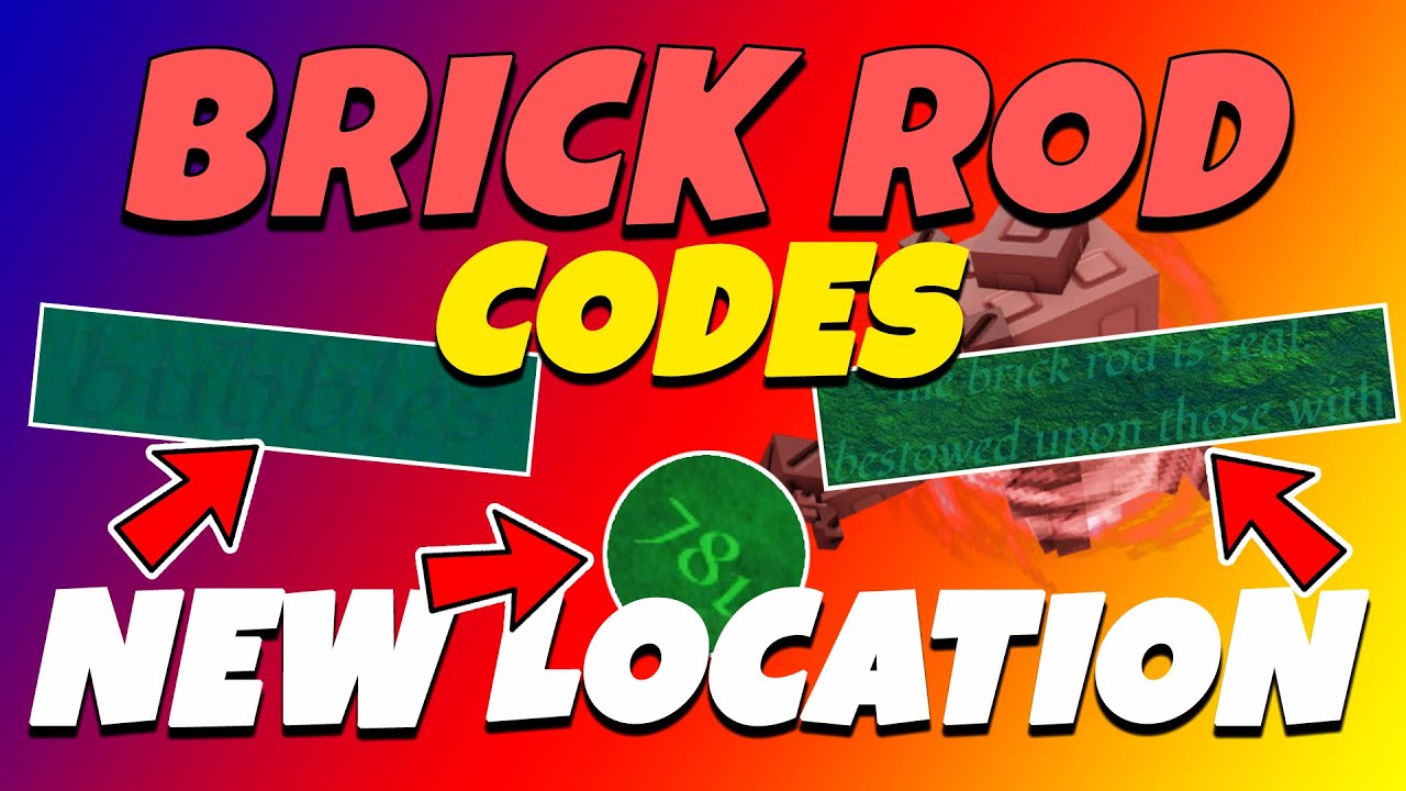 Where to find 3 Brick Rod CODES in Fisch Roblox - YouTube