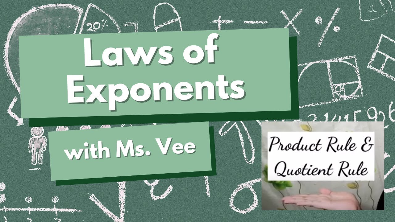 LAWS OF EXPONENTS I: Product Rule & Quotient Rule - YouTube