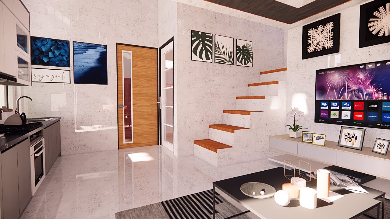 Ide Rumah Mezzanine Minimalis 5x6 Unik Muat 2 Kamar Tidur Lho... - YouTube