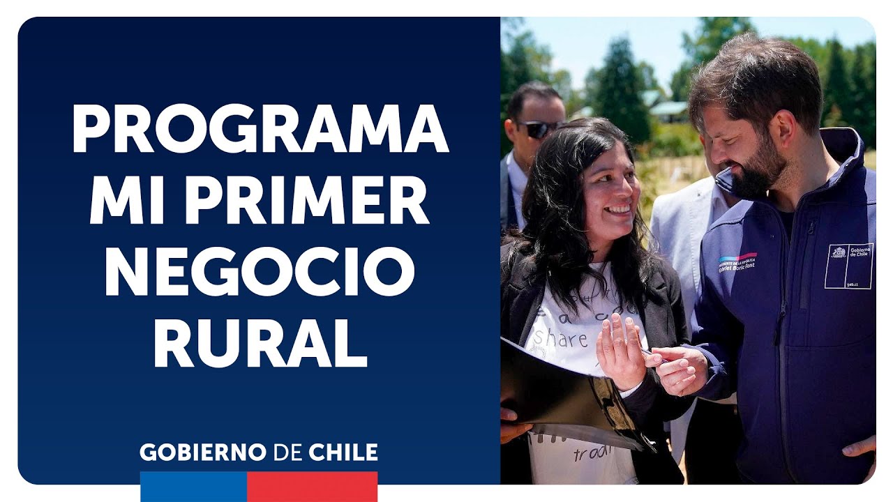 Presidente Gabriel Boric en lanzamiento del programa Mi Primer Negocio ...