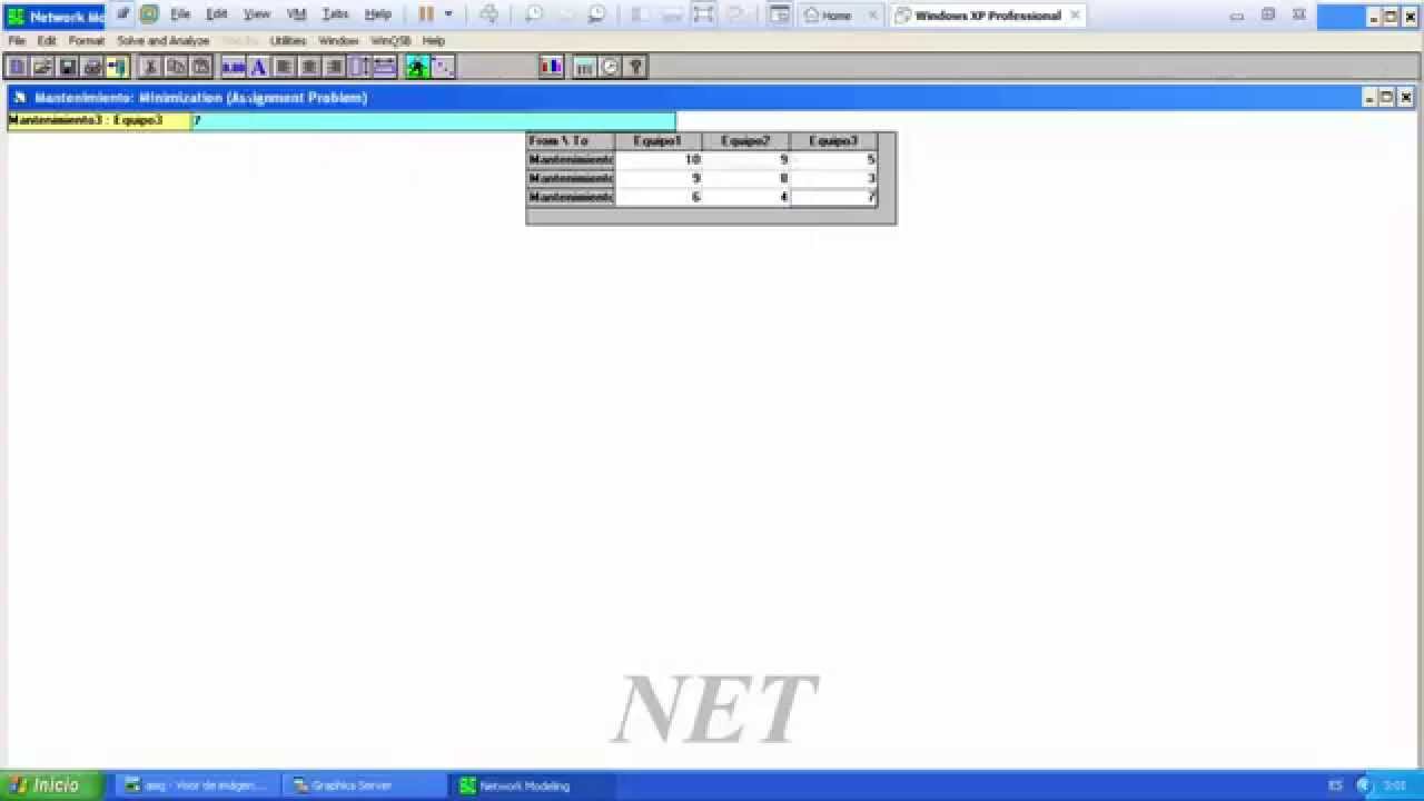 MÉTODO DE ASIGNACIÓN CON WINQSB - YouTube