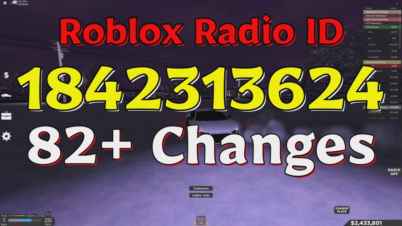 Changes Roblox Radio Codes/IDs - YouTube