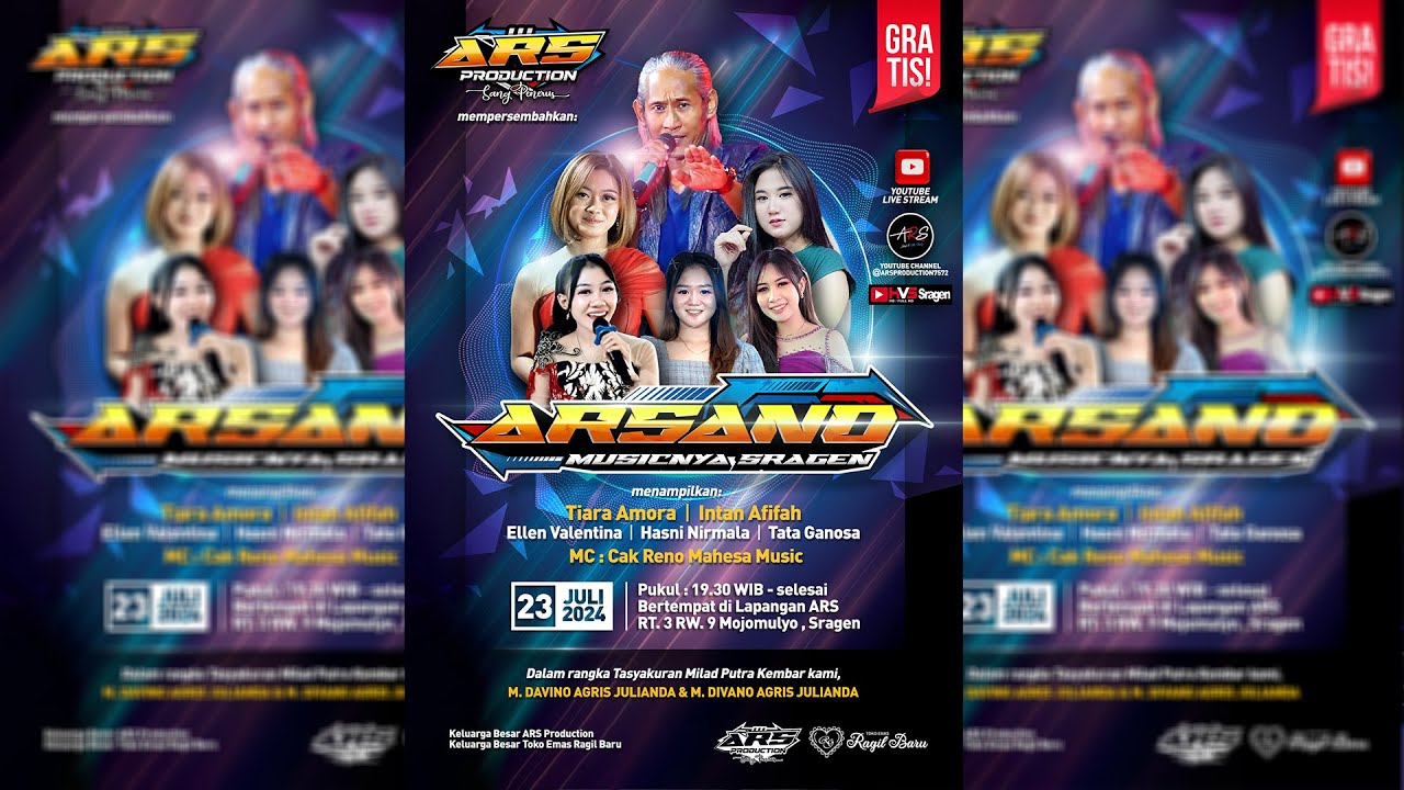 Live " ARSANO MUSIC " MILAD DIVANO - DAVINO" PUTRA ARS" | ARS AUDIO PRO | ARS LIGHTING | HVS ...