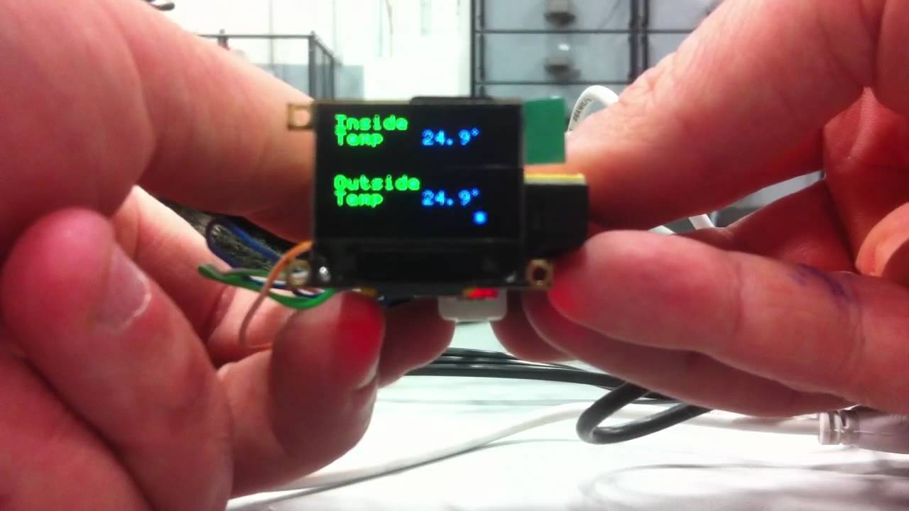 MTDM OLED Inside Outside Temperature Display The Beginning YouTube