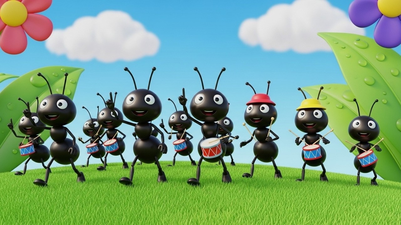 The Ants Go Marching 🐜🎶 | Counting Song for Kids | Fun Learning Nursery ...
