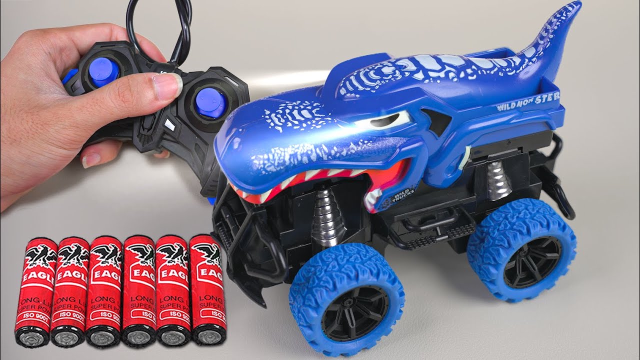 Unboxing Rc Dinosaur Car, Rc Speed Poo, Rc Gear Excavator, Rc Forklift ...