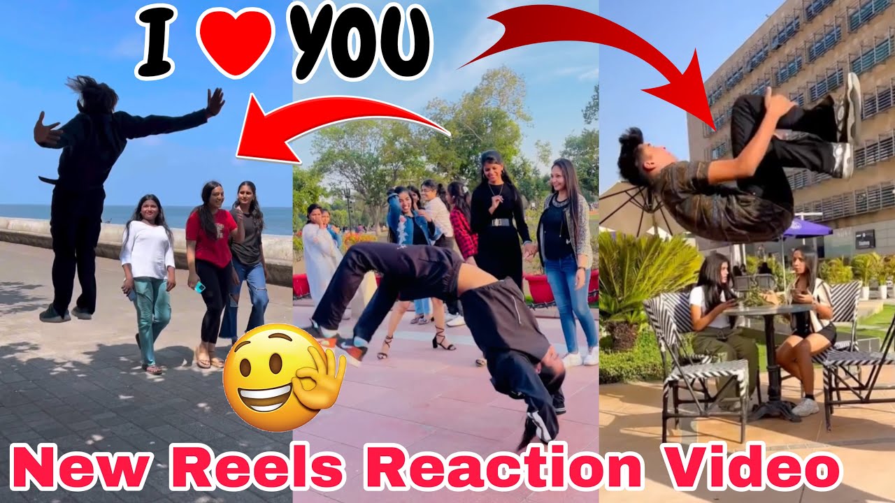 New flip stunt video🔥😱backflip public reaction 😍💞cute girls flips ...