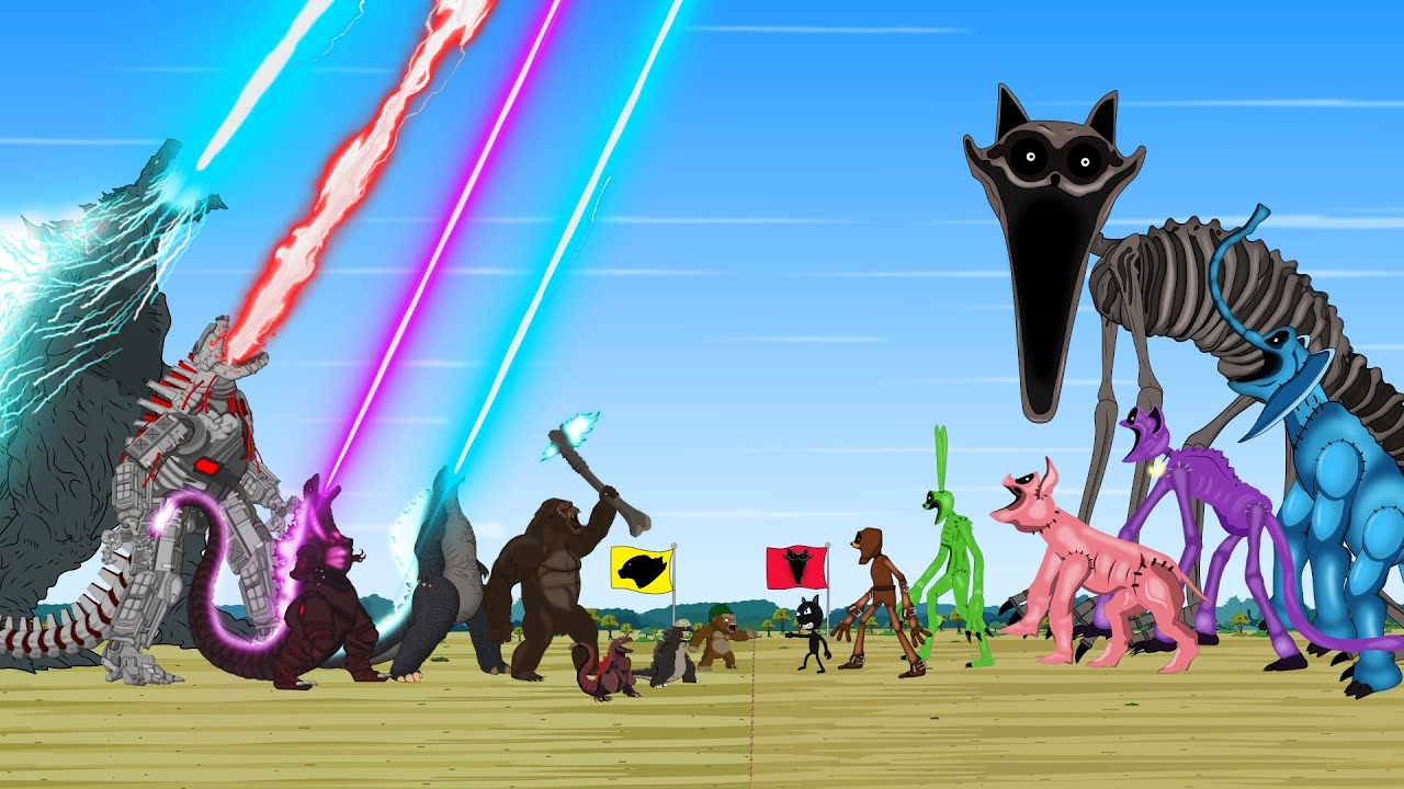 Godzilla & Kong Team vs Catnap & Dogday: What If the Boundaries Changed ...