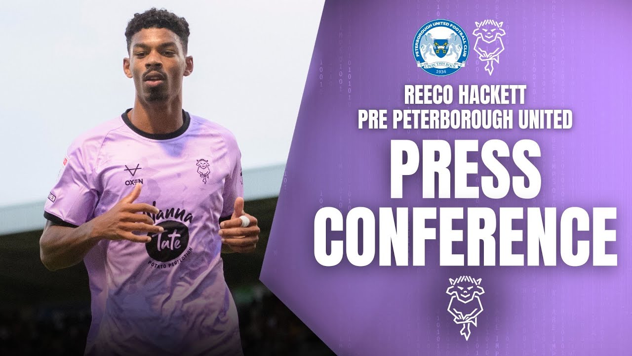 Reeco Hackett pre Peterborough United - YouTube