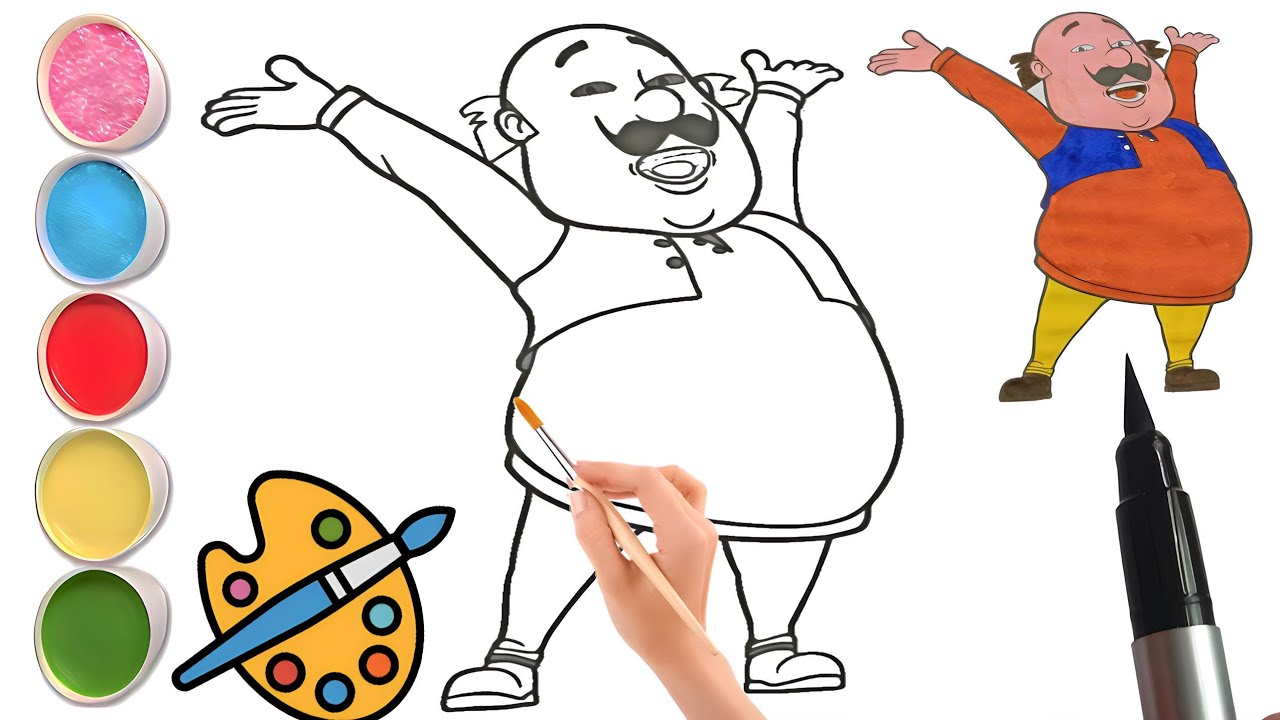 Motu Drawing Painting and Coloring for Kids & Toddlers | Learn Motu ...