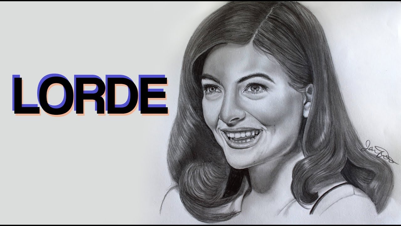 Time Lapse Drawing - Lorde - YouTube