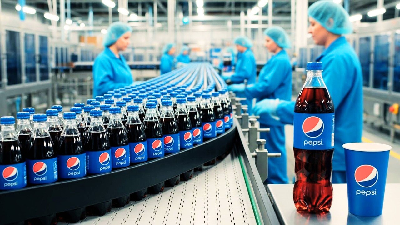How Pepsi Is Made | Inside the Mega Bottling Factory - YouTube