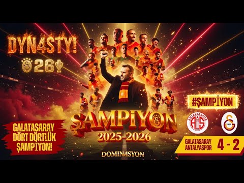 DÖRT DÖRTLÜK ŞAMPİYON CİMBOM | GALATASARAY'DA MUTLU SON | FENERBAHÇE'DE HAZİN SON | YARINLARA KALDI