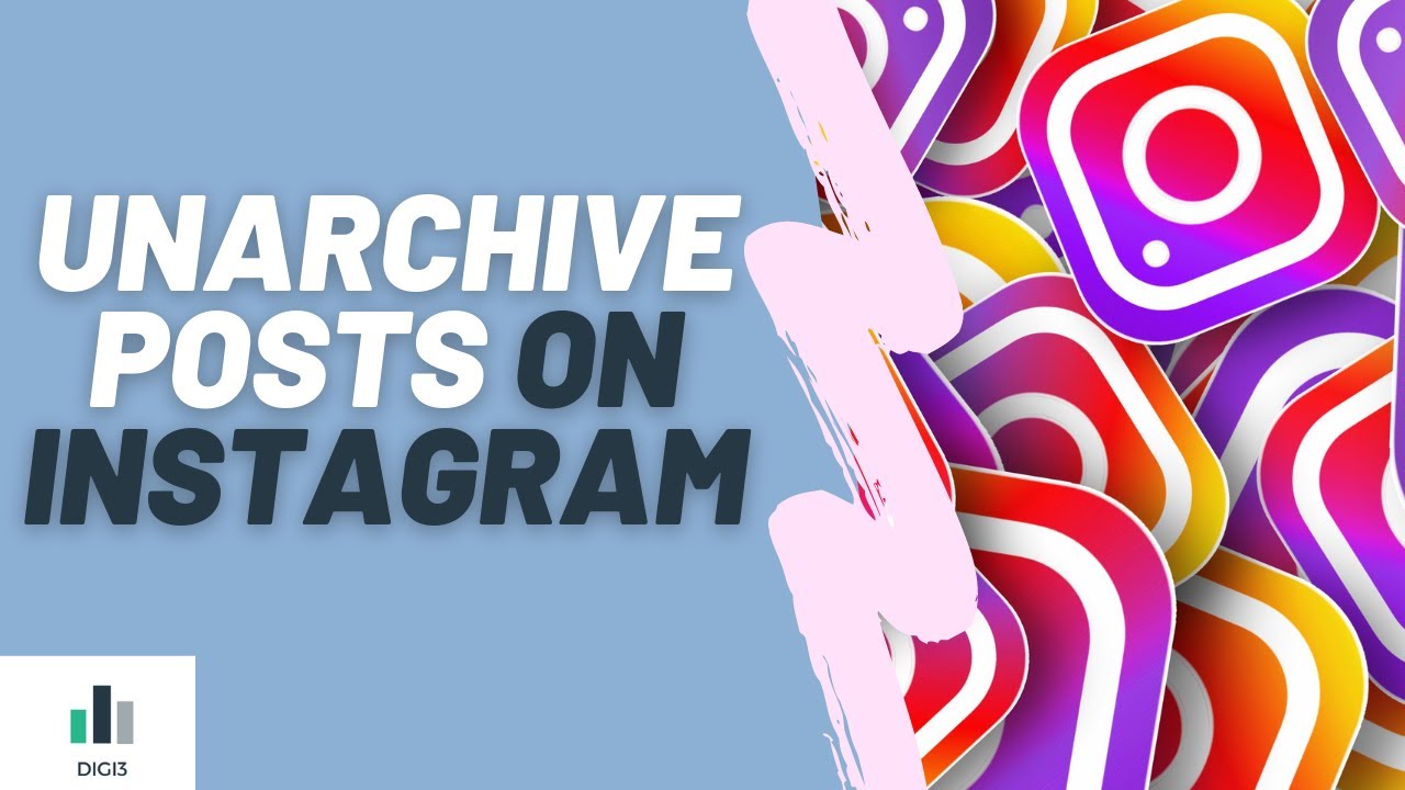 How to unarchive posts on your Instagram - YouTube