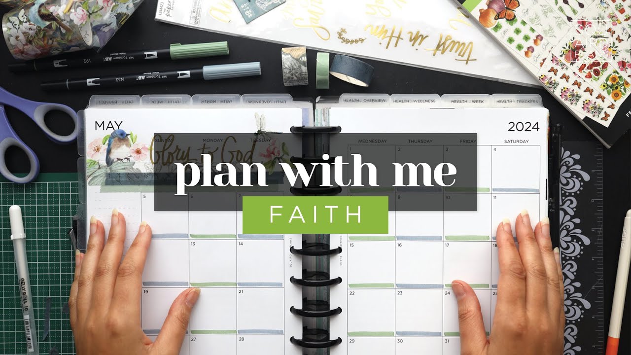 FAITH PLAN WITH ME :: May Classic Happy Planner Setup - YouTube