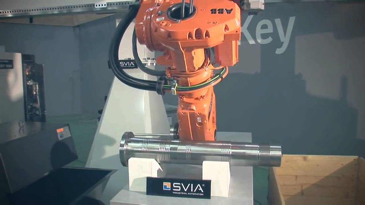 ABB Robotics 5 axis robot on linear gantry in action - YouTube