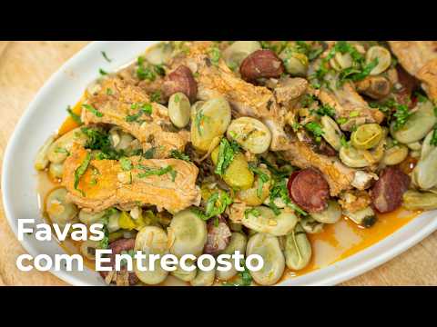 Receita de Favas à Portuguesa com Entrecosto e Chouriço 🥘