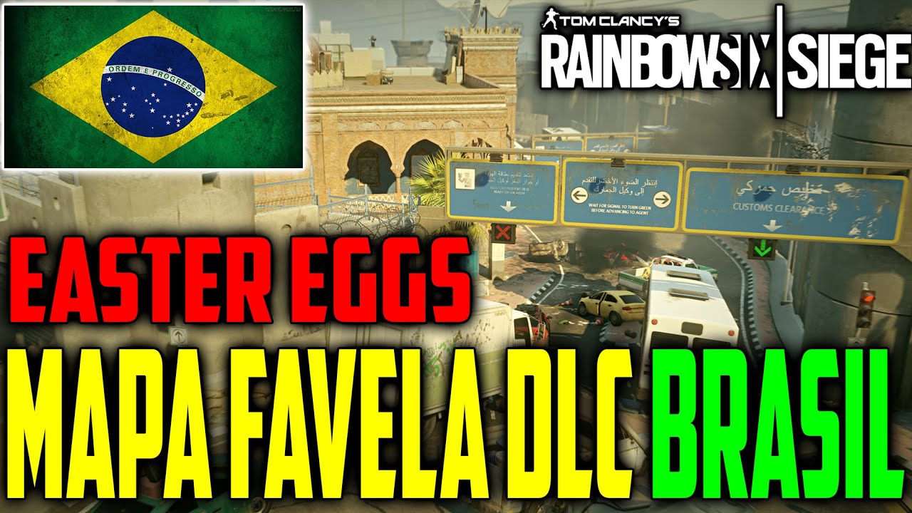 Rainbow Six Siege - Easter Eggs Mapa FAVELA DLC BRASIL PT/BR - YouTube