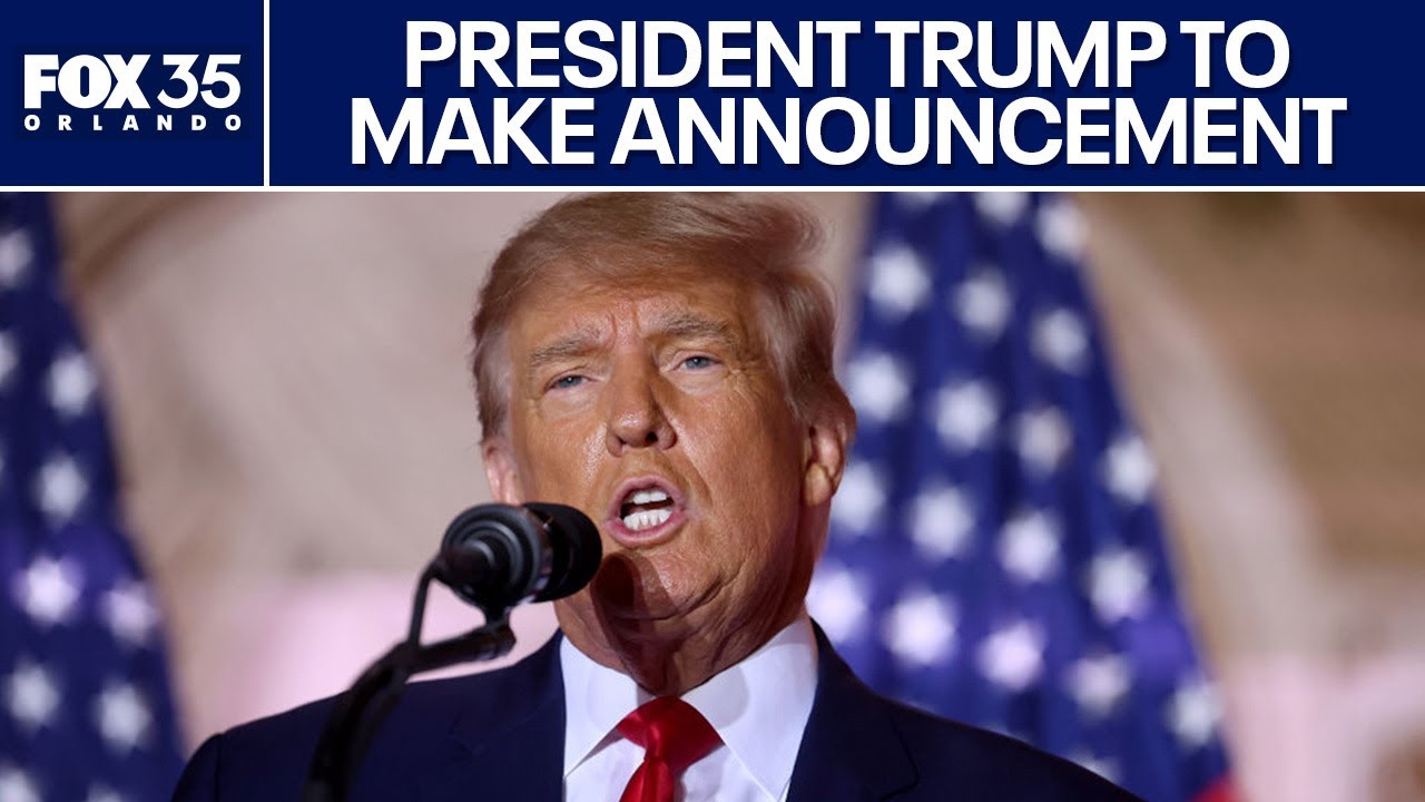 President Trump to make announcement Tuesday from Oval Office - YouTube