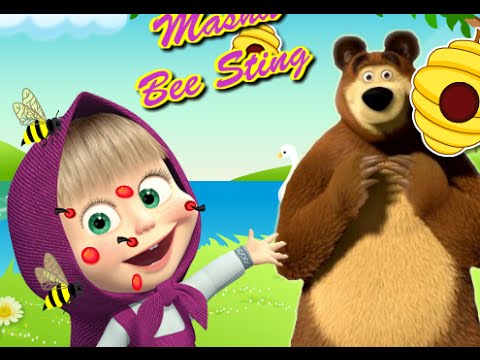 Juegos de Masha y El Oso: Masha picadura de abeja- Vídeos bebé Juegos ...