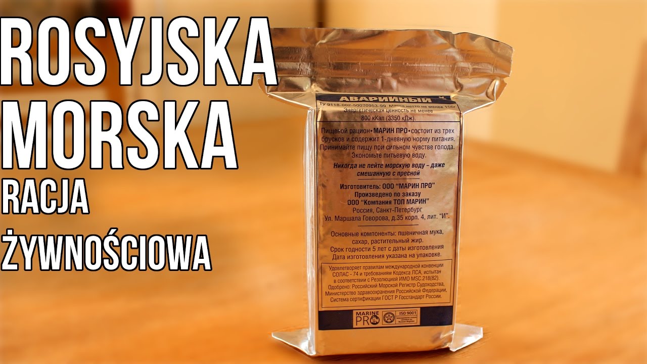 Morska Racja Żywnościowa - Test, Recenzja, Unboxing | #14 - YouTube