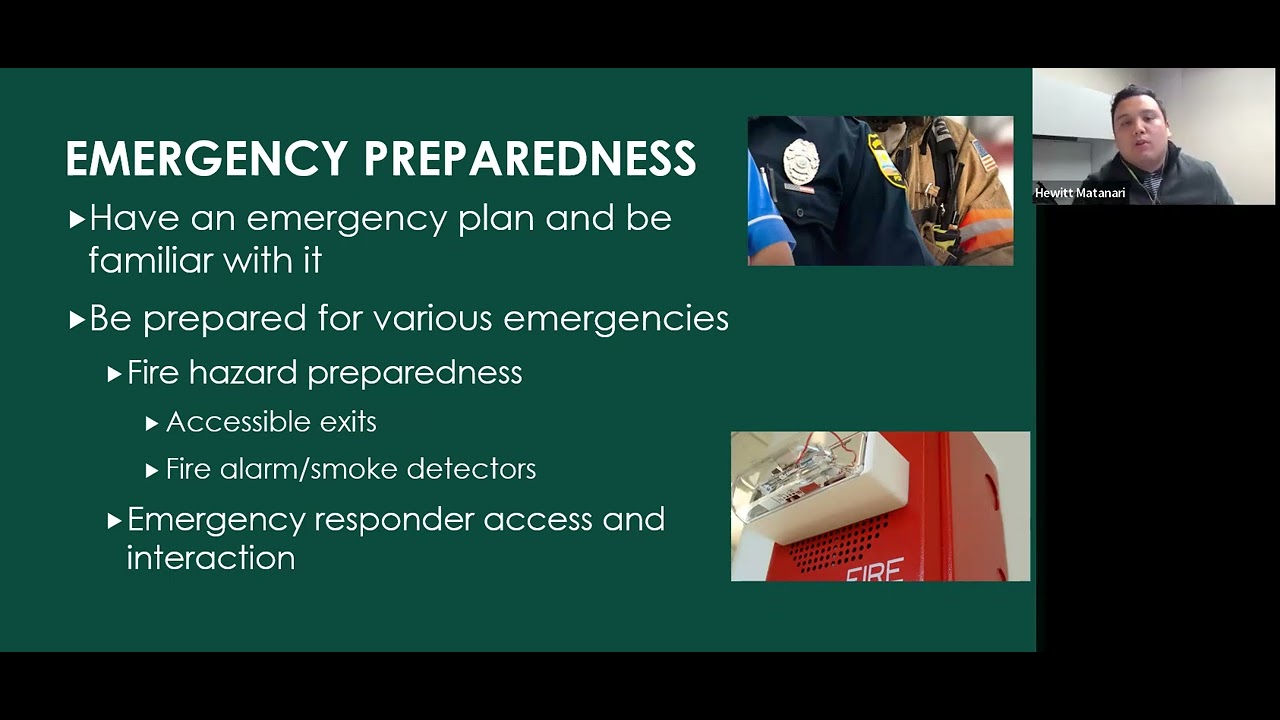 Emergency and Disaster Preparedness Workshop - YouTube