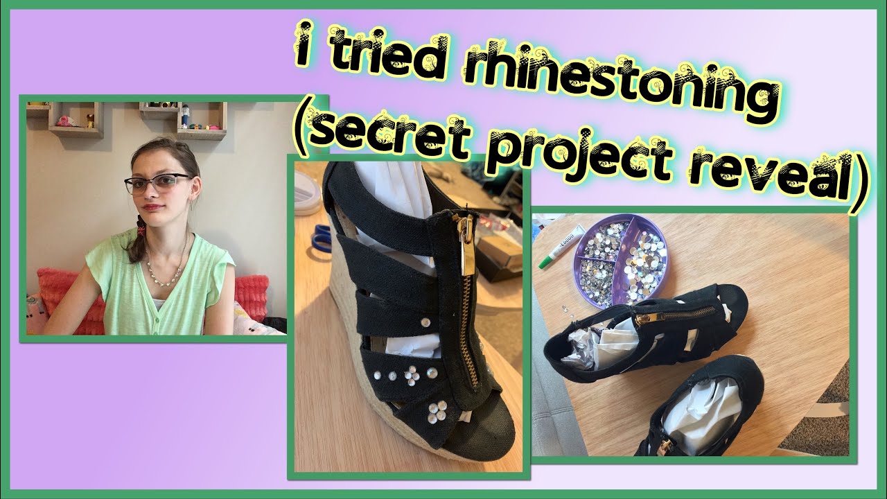i tried rhinestoning - YouTube