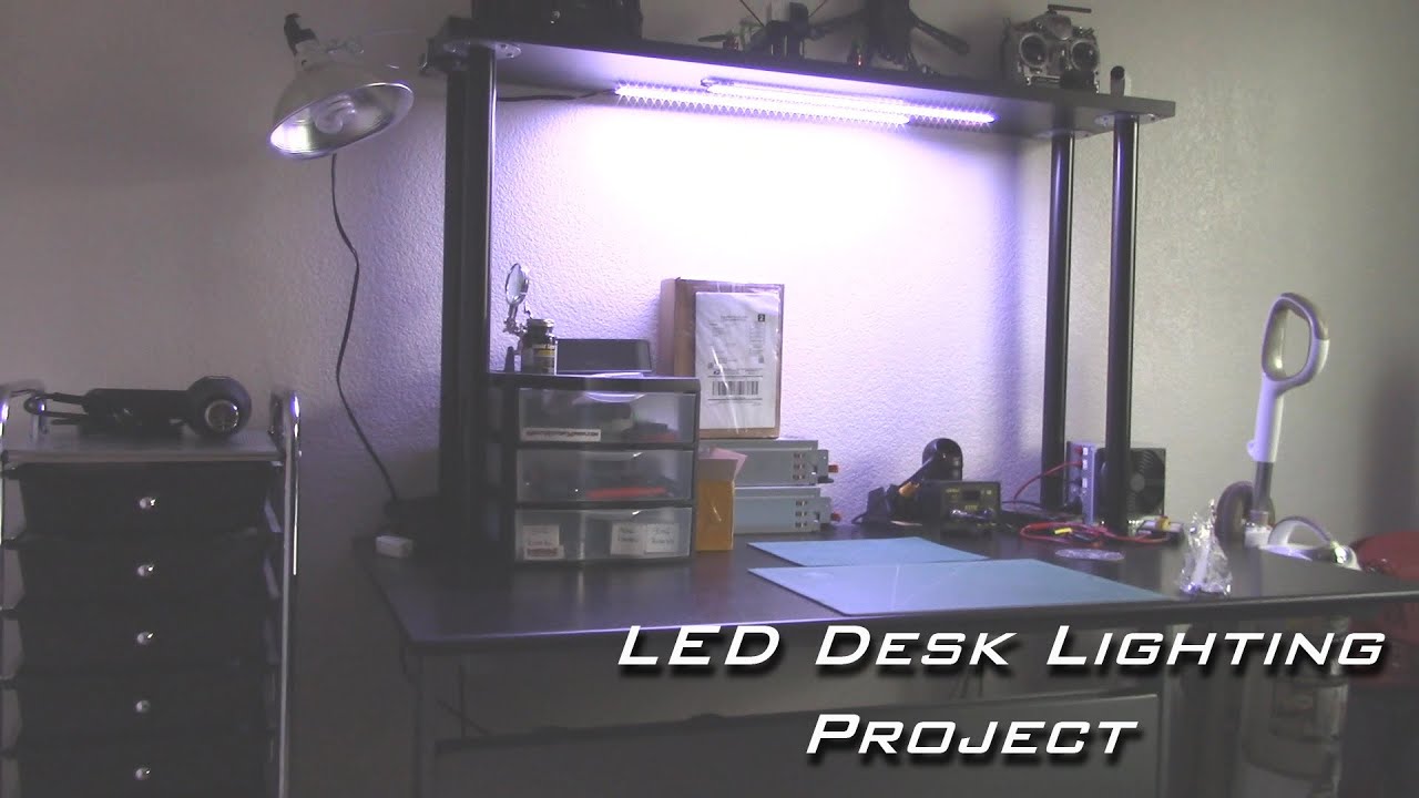 LED Desk Lighting Project - YouTube
