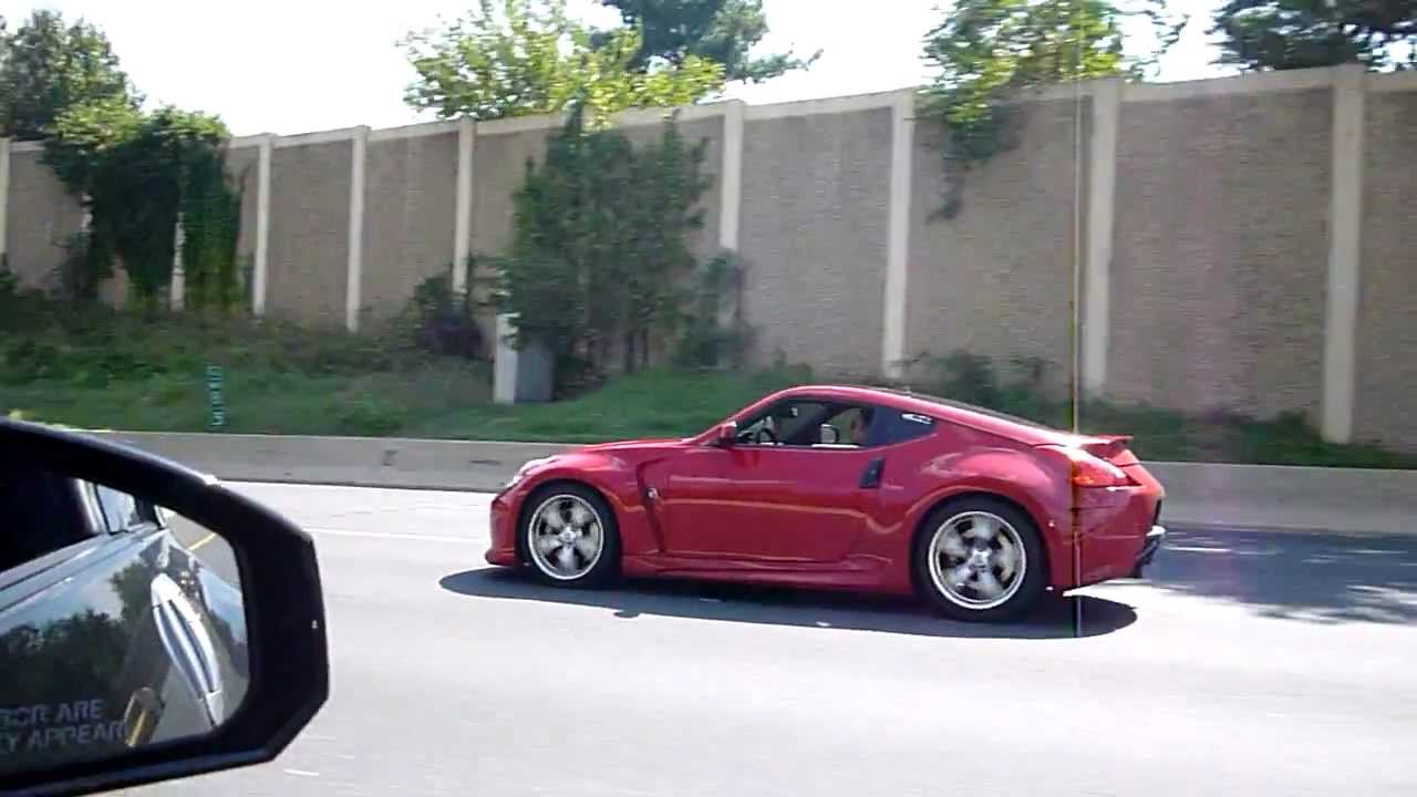 Nice Red 370Z With Amuse Bodykit - YouTube