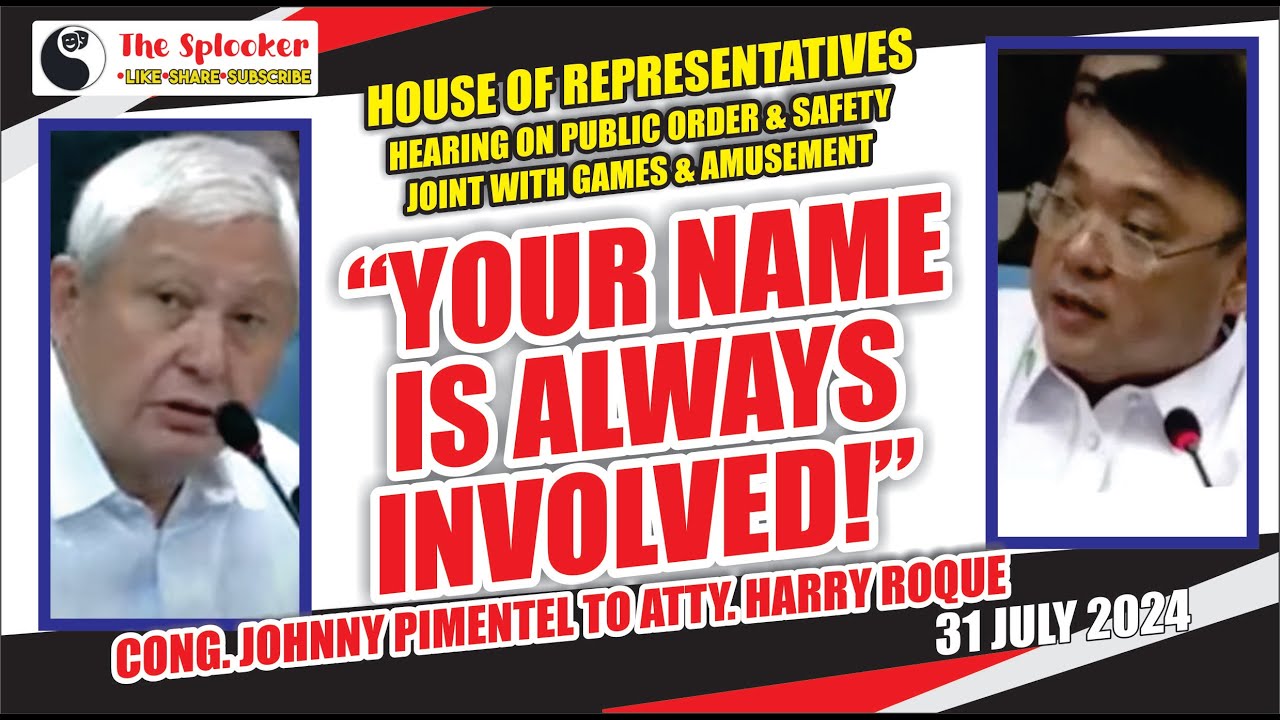 ATTY. HARRY ROQUE ATTENDS THE HOUSE OF REPS INQUIRY, NAPAAMIN? | The ...