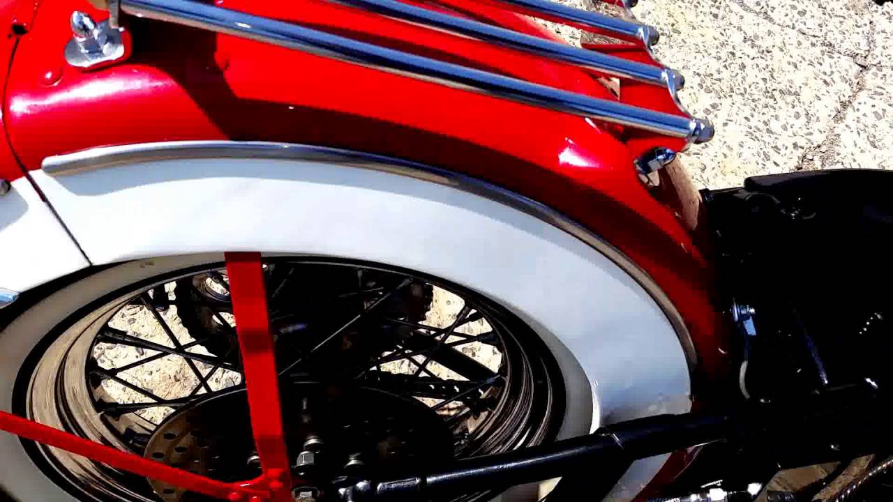 1952 EL Custom Springer Panhead - YouTube