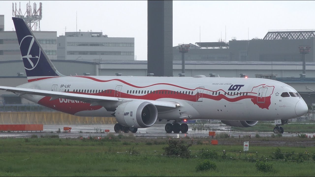 LOT Boeing 787-9 SP-LSC Takeoff from NRT 16R - YouTube