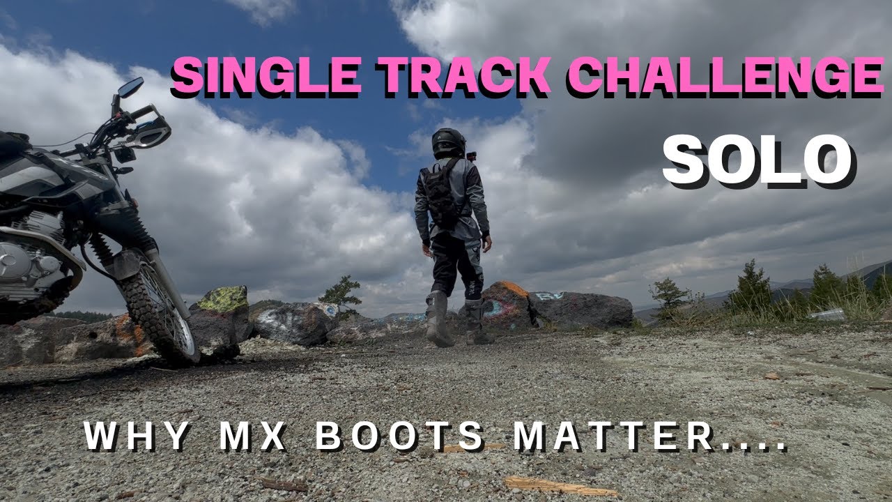 Solo XT 250 Single Track: Should you wear MX Boots? - YouTube