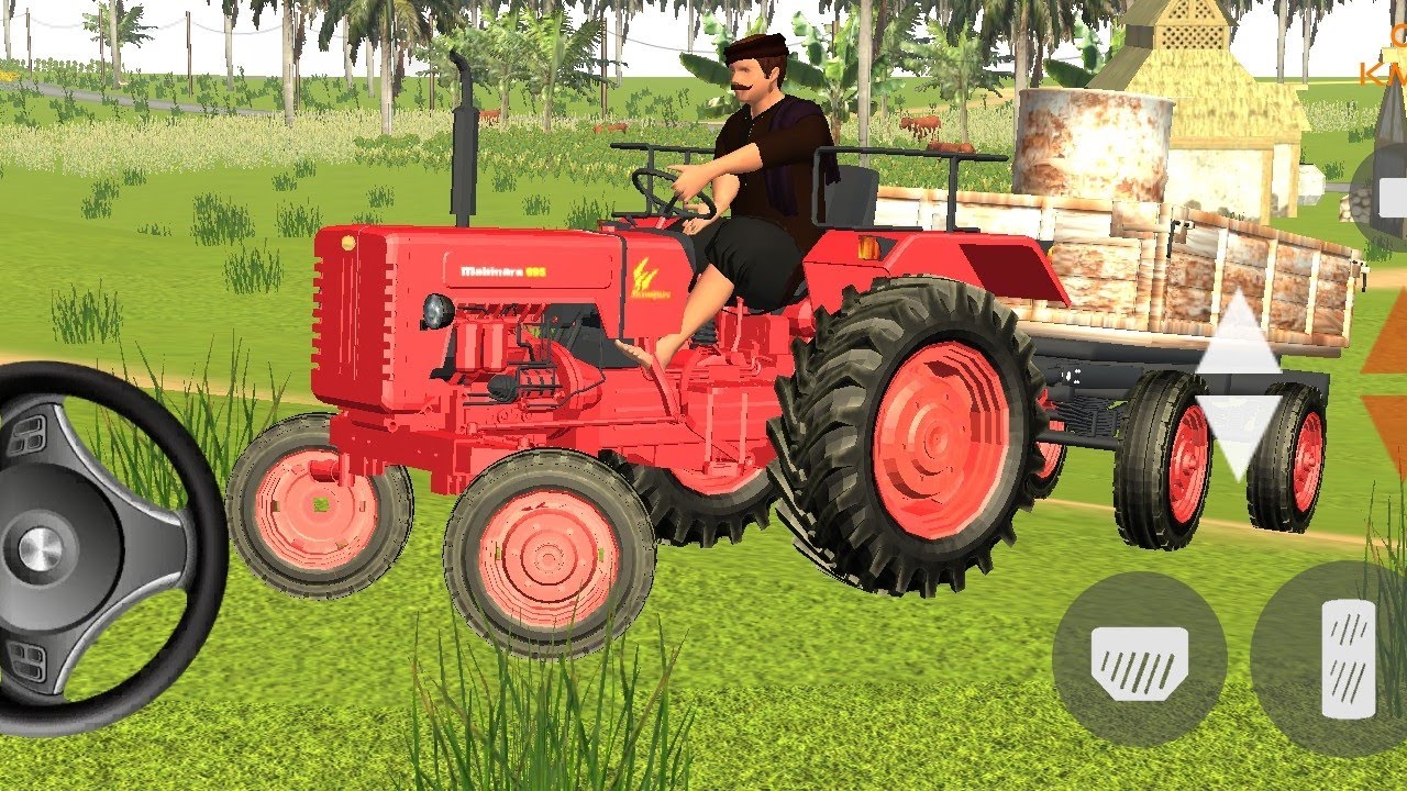 TRANSPORTING tractor driving 3d #fs22 Mahindra tractor Offroding ...
