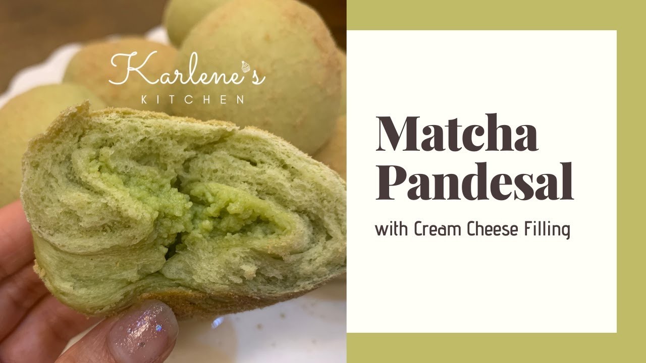 Matcha Pandesal Recipe with Cream Cheese Filling by Karlene Sebastian ...