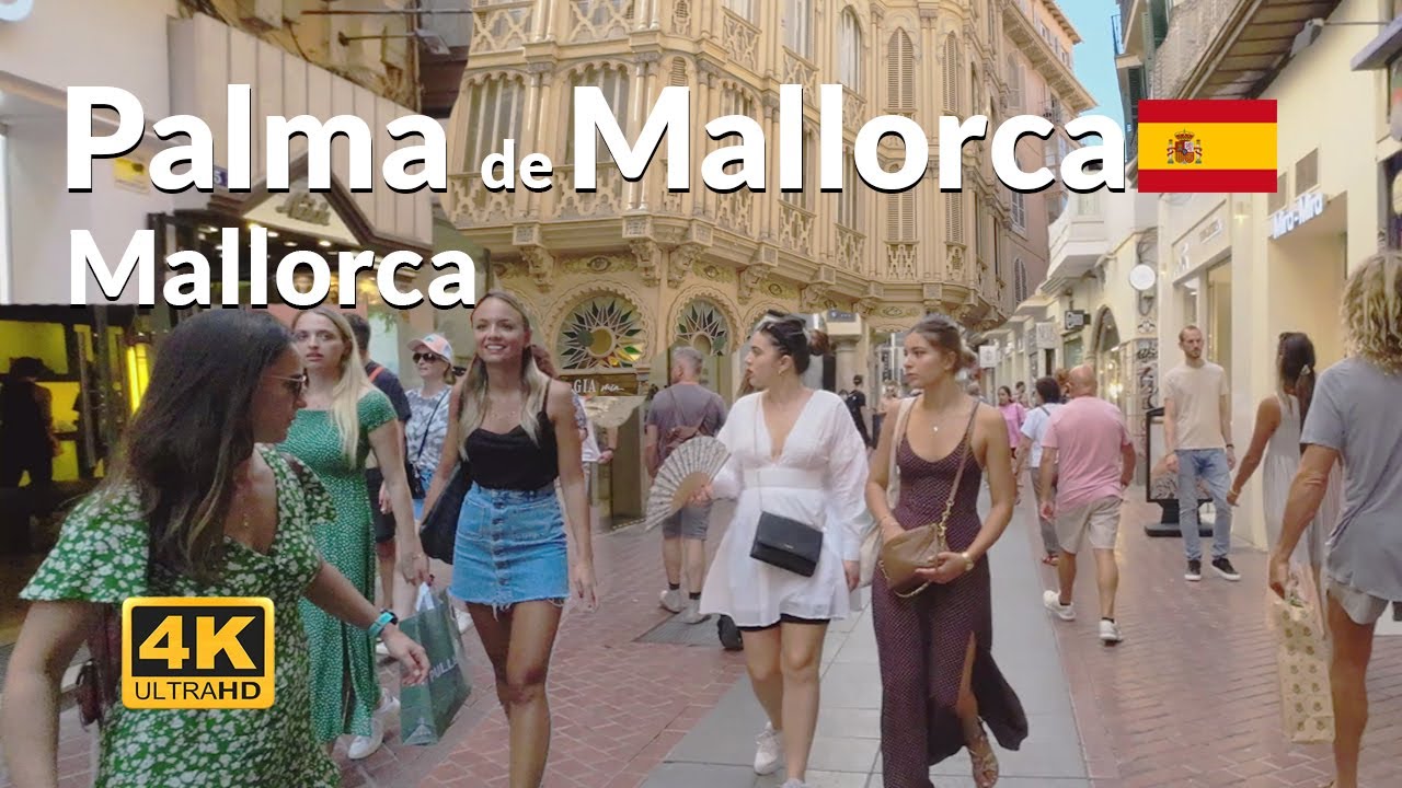Palma de Mallorca Walking Tour 4K Majorca Spain 🇪🇸 - YouTube